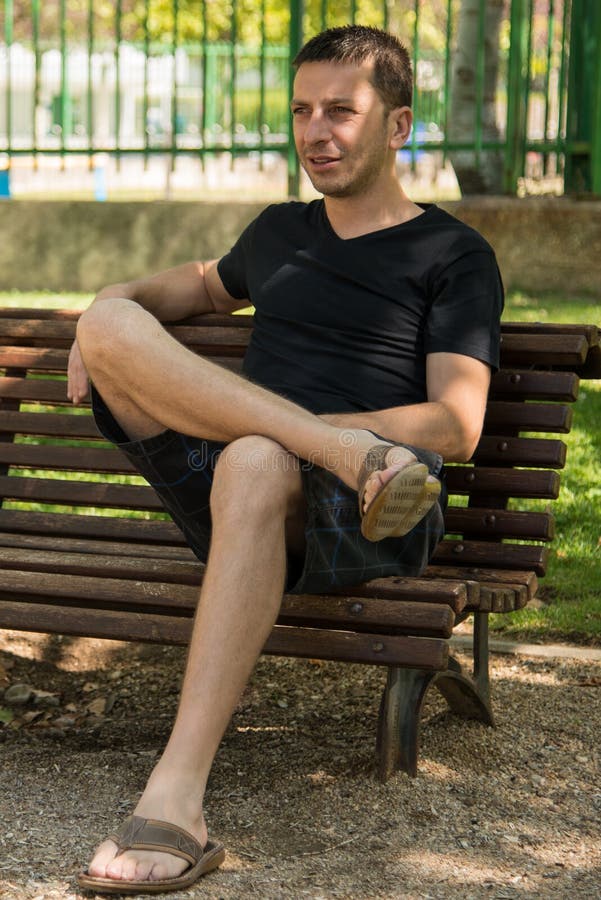 Man waiting stock photo. Image of optimistic, leisure - 44824280