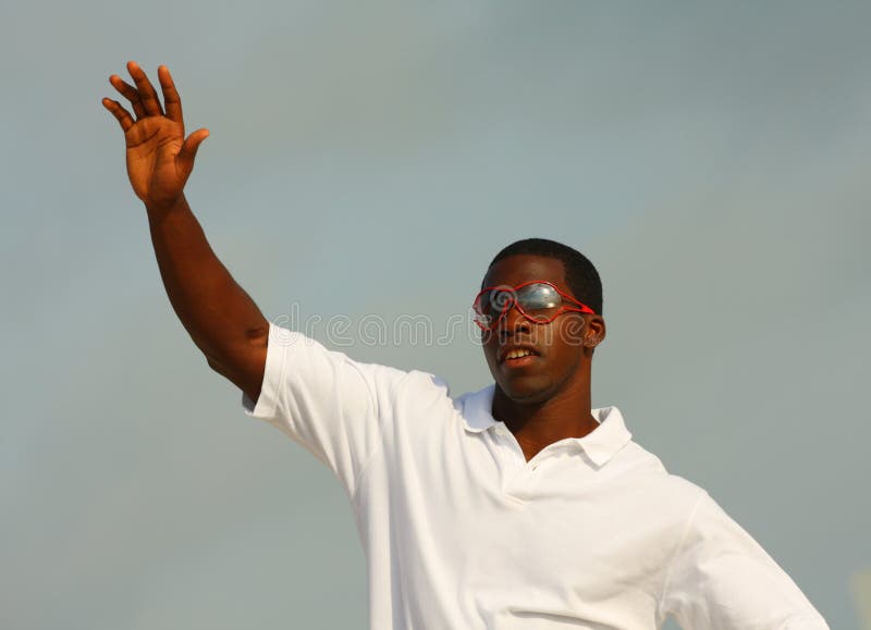 Man Waiving Picture. Image: 4677952