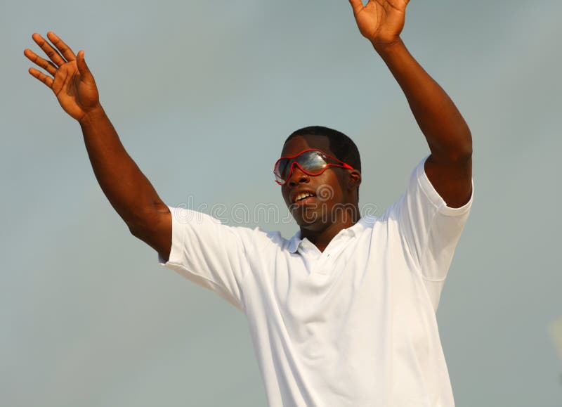 Man Waiving Picture. Image: 4677959