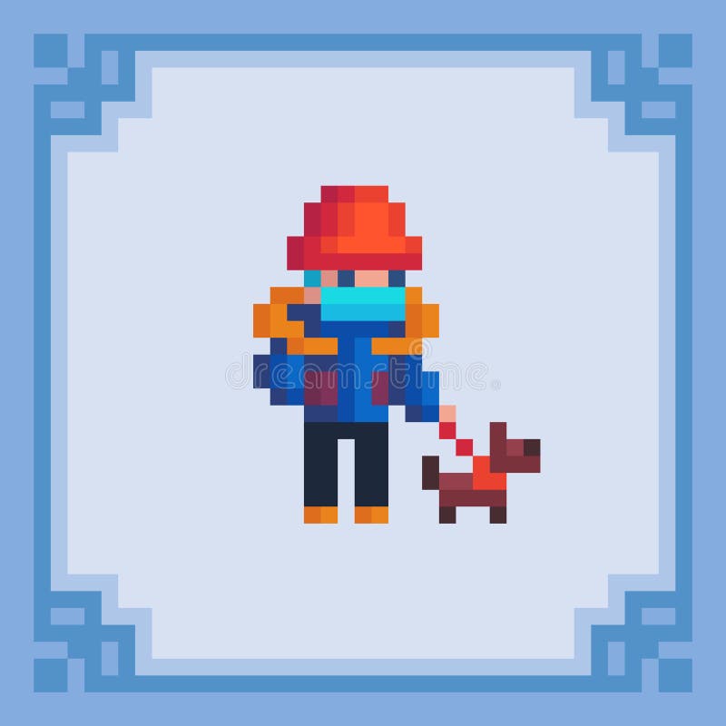 Pixel Art Character Walk Stock Illustrations – 79 Pixel Art Character ...