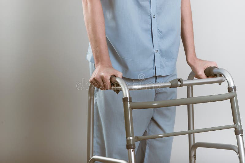 Man with walker stock photo. Image of handicap, senior - 50109144
