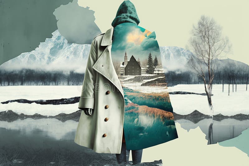 Man Walking Alone, Created with Generative AI Technology Stock Illustration - Illustration of ...