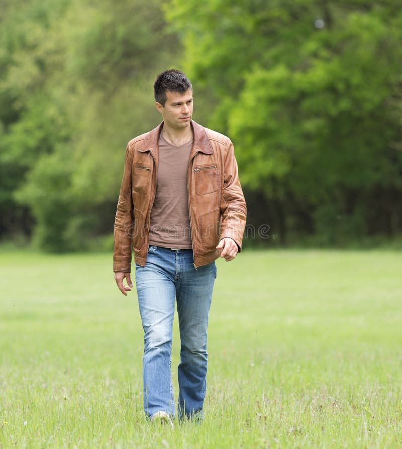 Man walking stock image. Image of attractive, lifestyles - 39802083