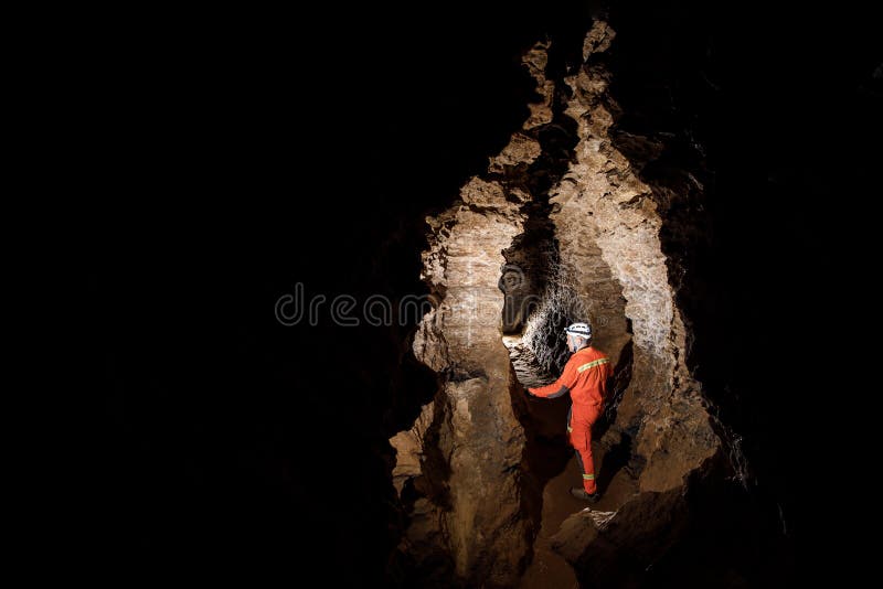 169 Man Exploring Underground Dark Cave Tunnel Stock Photos - Free ...