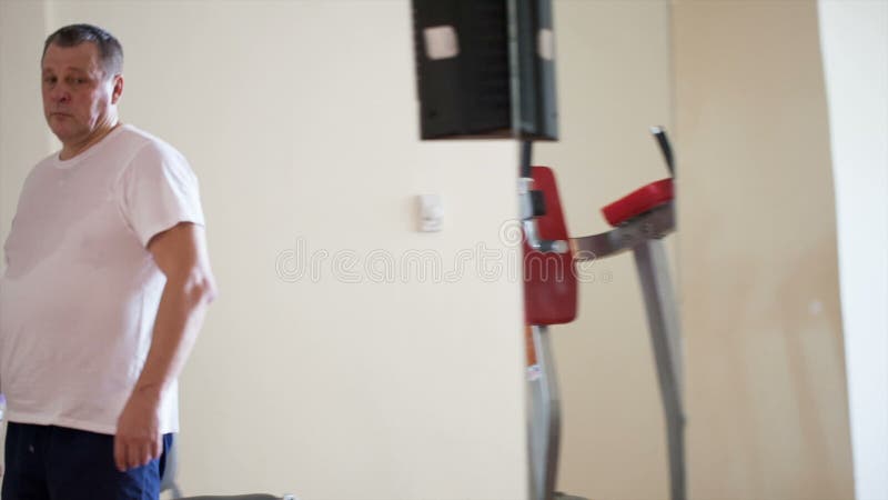 Tired running man stock video. Video of training, active - 39496897