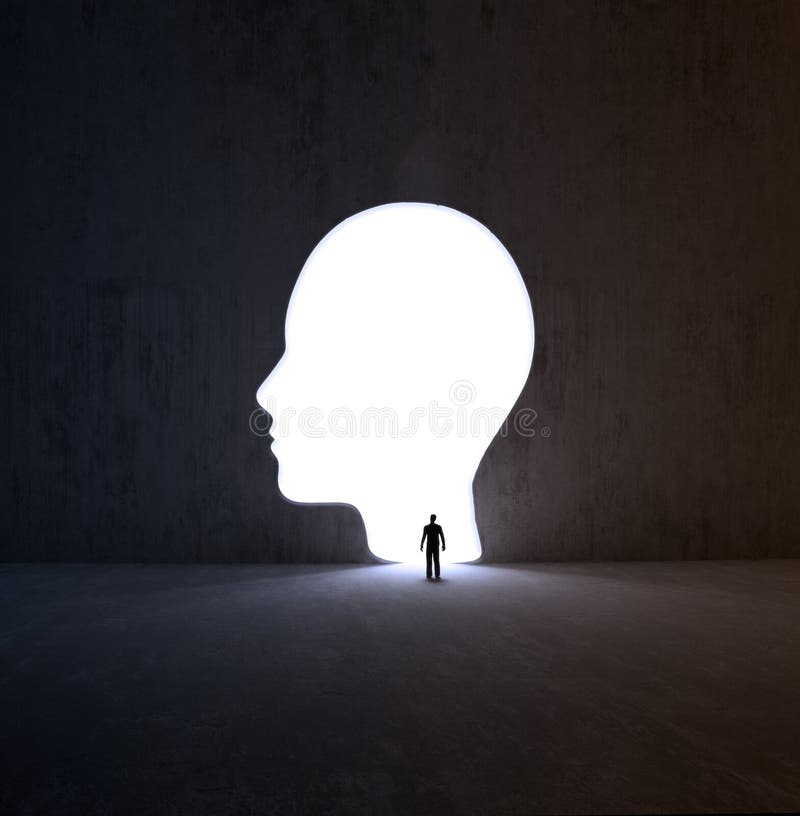 Head shaped light bulb stock image. Image of concept - 22488721