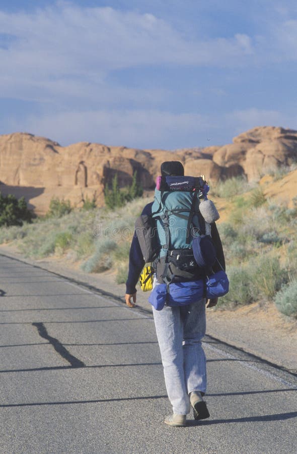 A Man Walking on the Highway, Editorial Image - Image of male, search ...