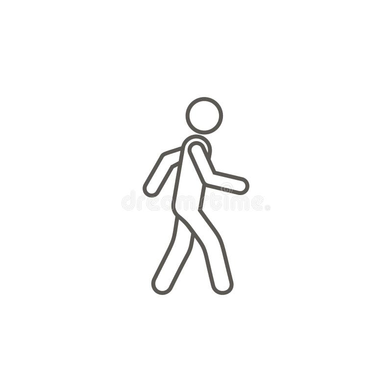 Man, Walking Vector Icon. Simple Element Illustration from Map and ...