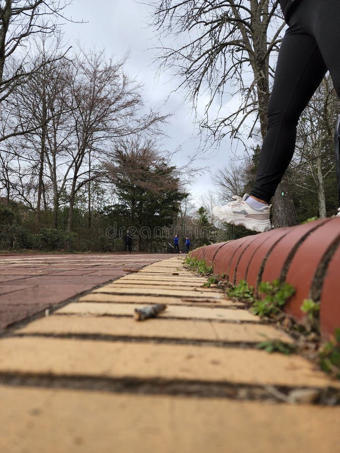 Man Walling by the Sidewalk Stock Image - Image of architecture, design ...
