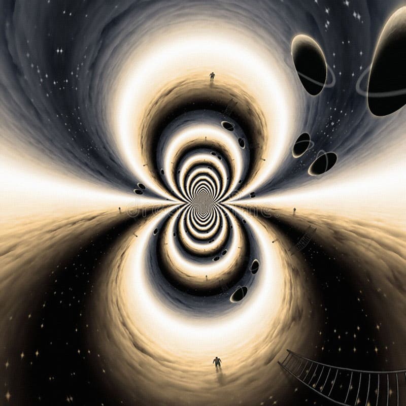 Endless Space. Spaceship Flight through Star Fields in Deep Space. 3D ...