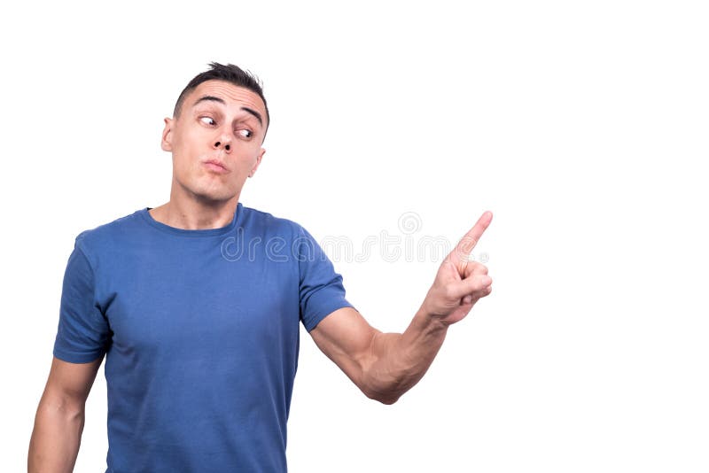 Man Warning and Gesturing No with the Finger Stock Photo - Image of ...