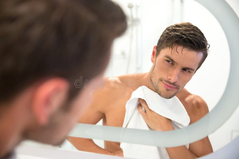 Man washing in bathroom stock image. Image of healthcare - 60038329