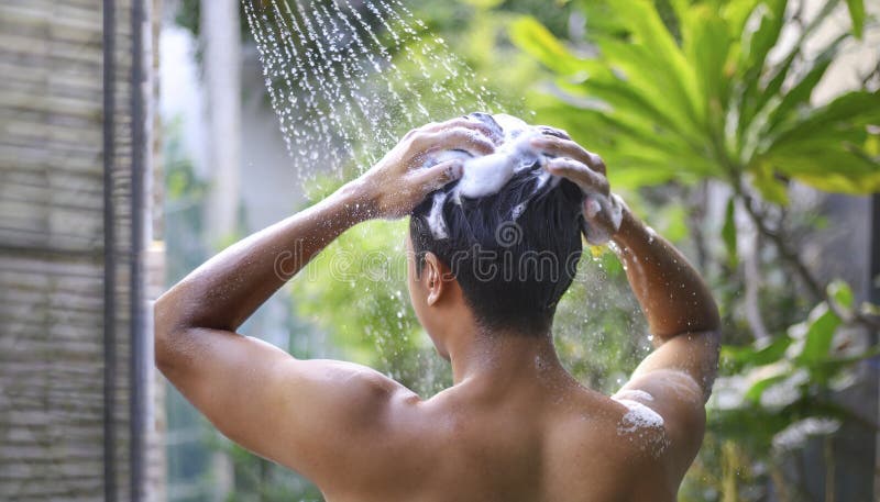 Man Washing Hair Stock Illustrations 669 Man Washing Hair Stock