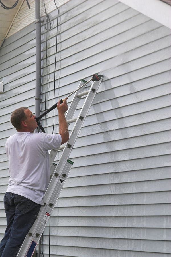 Man washing house 2 stock photo. Image of labor, worker - 2181370