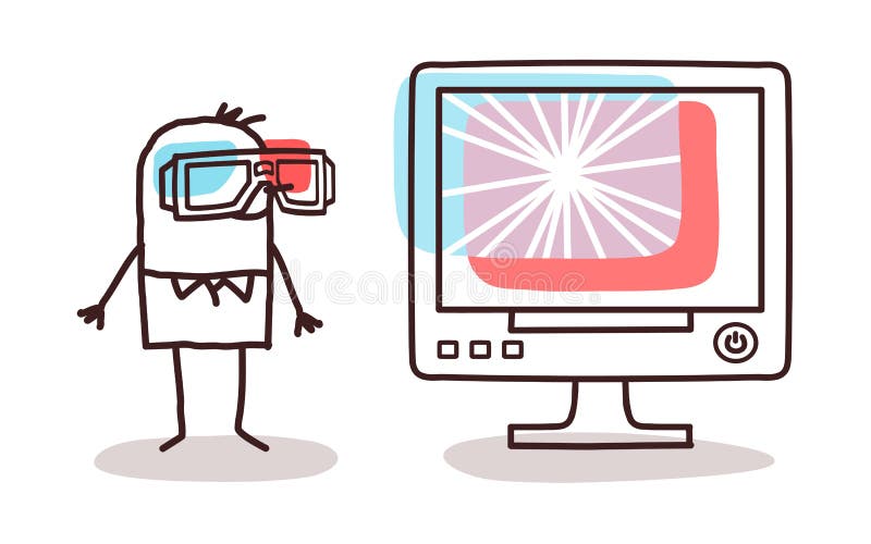 Eye watching computer user stock vector. Illustration of commerce ...