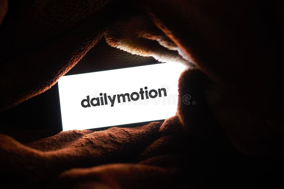 Man Watching Dailymotion on Mobile Phone. Editorial Stock Image - Image ...