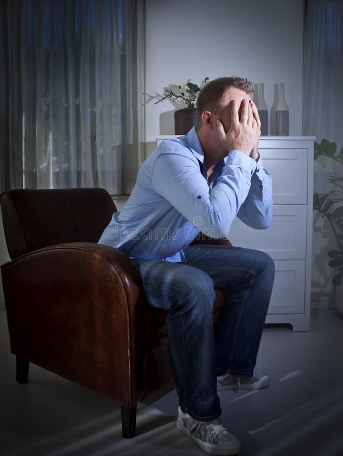 Man watching TV stock image. Image of plasma, program - 21811811