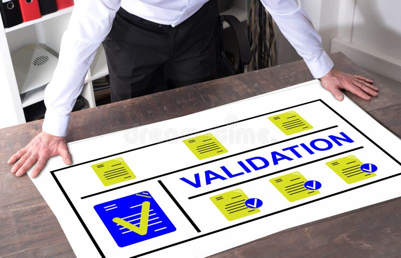 Validation Concept on a Desk Stock Image - Image of concept, validation ...