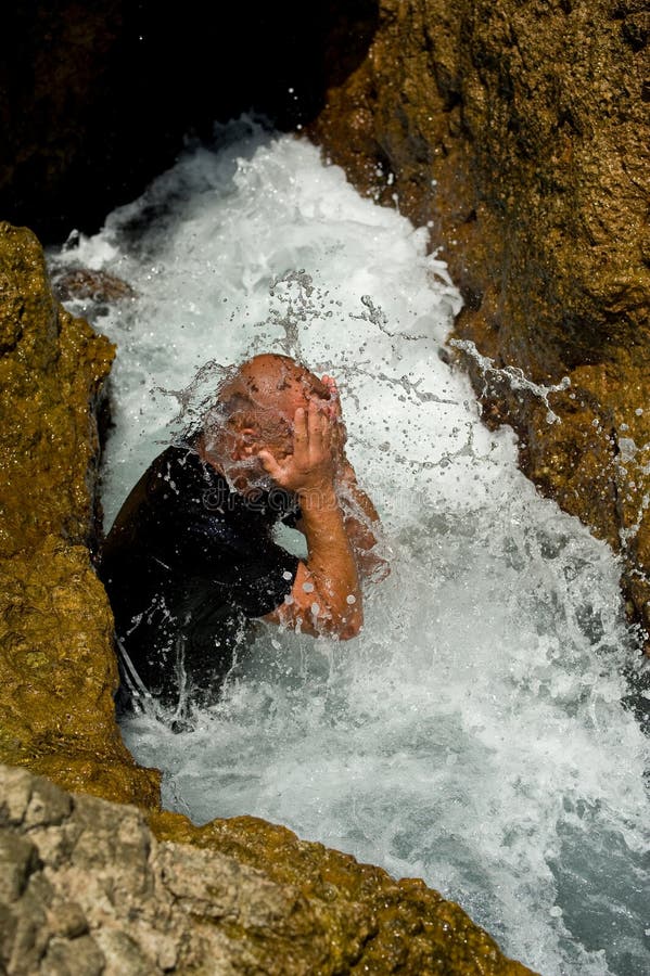 Man and water stock photo. Image of water, travel, flowing - 26392012