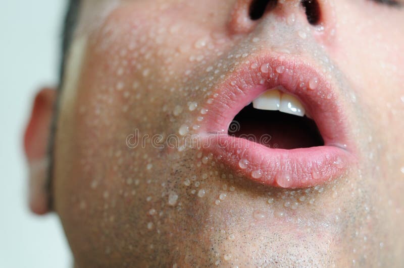 Man with water drops stock image. Image of masculine - 21922527