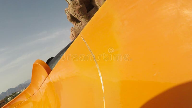 Man sliding in water park stock footage. Video of sunny - 90183864
