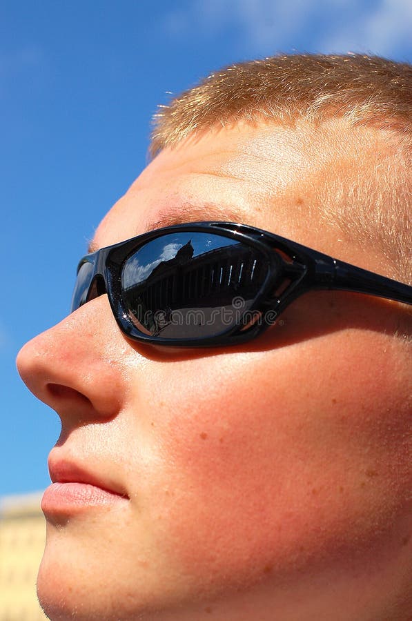 Man wear glasses stock image. Image of black, wear, serious - 26520361