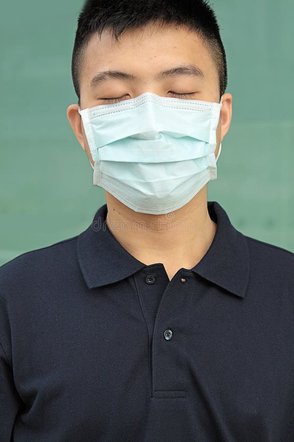 Man wear mask stock image. Image of medical, chinese - 21053411