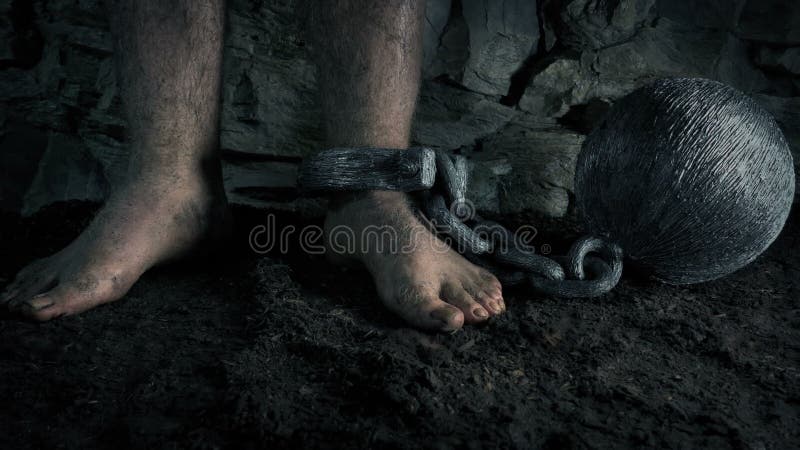 Man Wearing Ball and Chain in Prison Stock Video - Video of history ...
