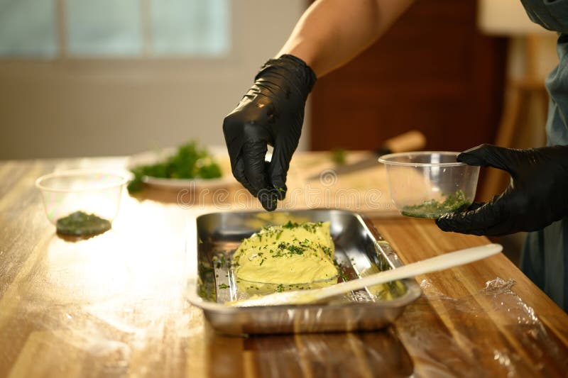 How To Making Compound Butter. Stock Image - Image of healthy ...