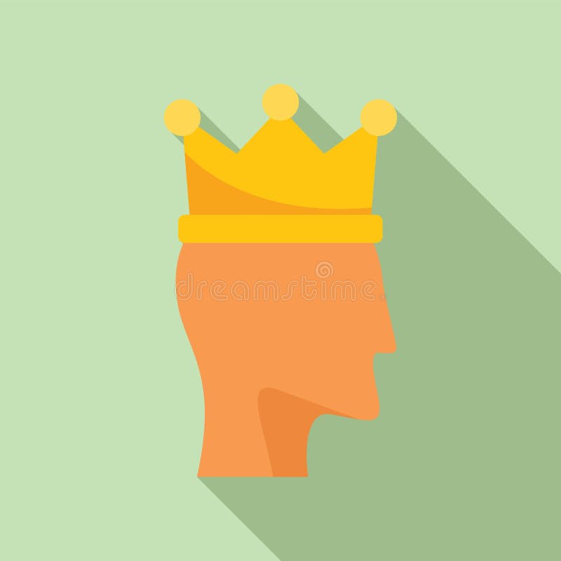 Man Wearing Golden Crown Profile Stock Vector - Illustration of reign ...
