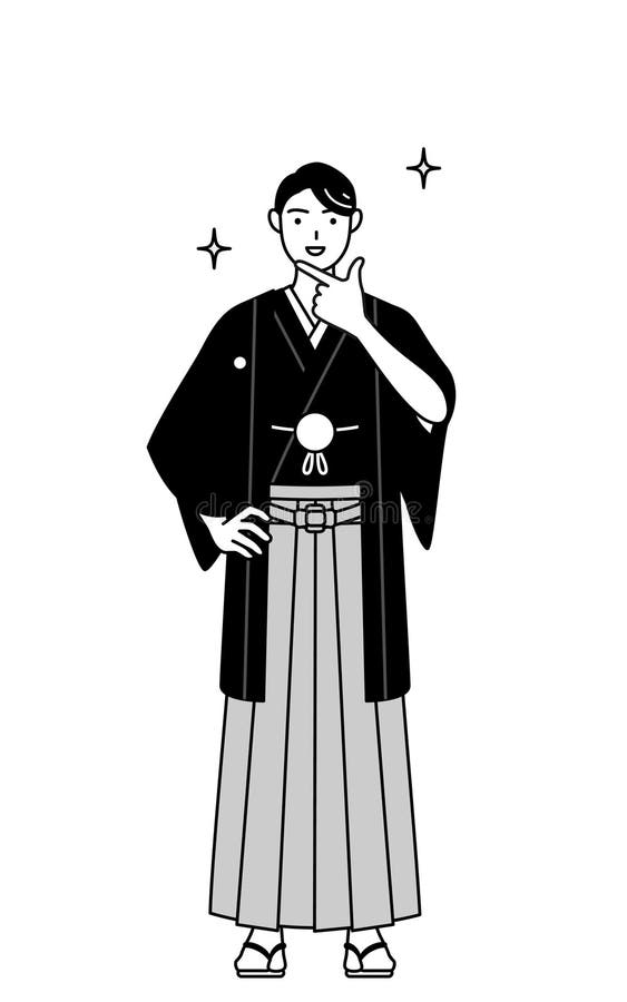 Man Wearing Hakama with Crest in a Confident Pose Stock Vector ... Man Wearing Hakama with Crest in a Confident Pose Stock Vector ...