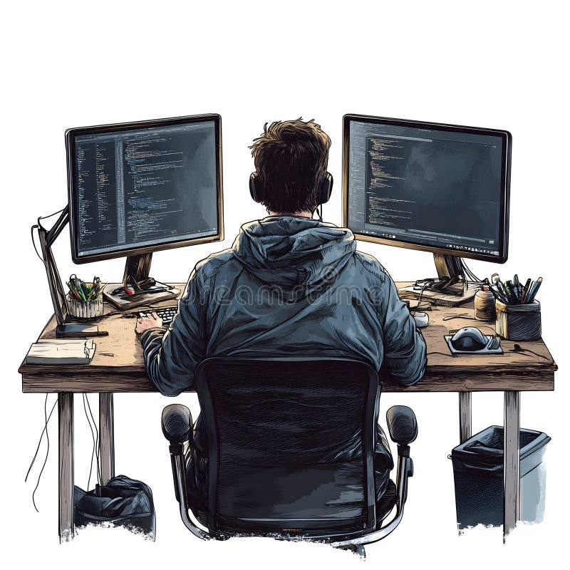 Person Sitting Chair Back View Illustration Animation Stock Photos ...