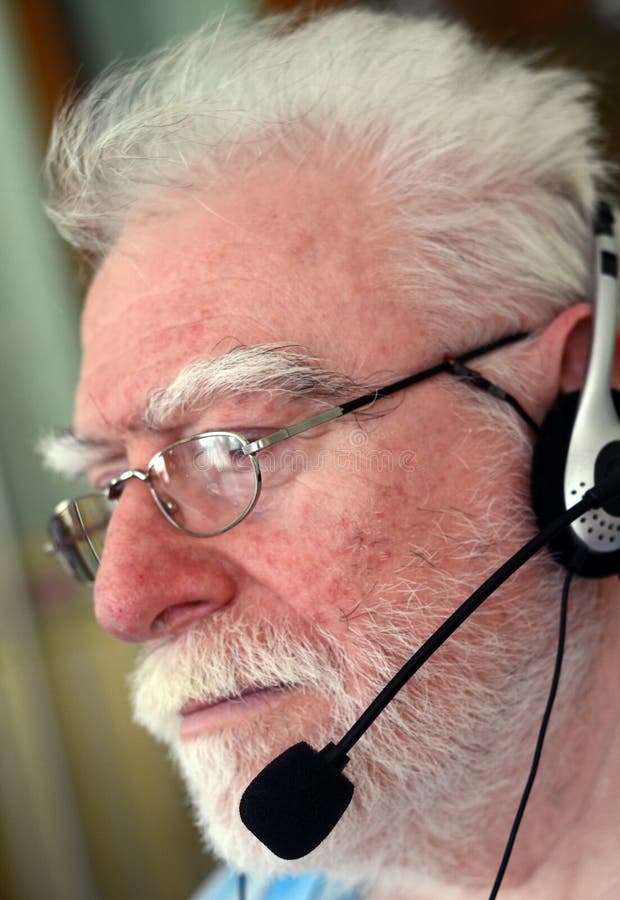 Man wearing headset stock photo. Image of friendly, people - 28494894