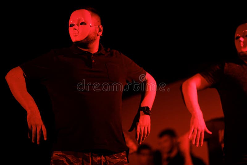 Actor Wearing Black Clothes. Editorial Image - Image of performer, pate ...