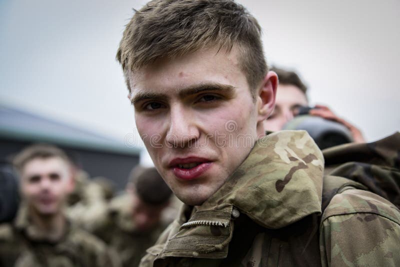 Man Wearing Military Uniform Stock Photo - Image of outdoors, outfit ...