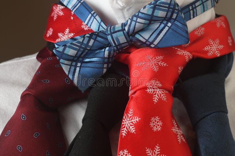 Man wearing multiple ties stock photo. Image of clothing - 254262428