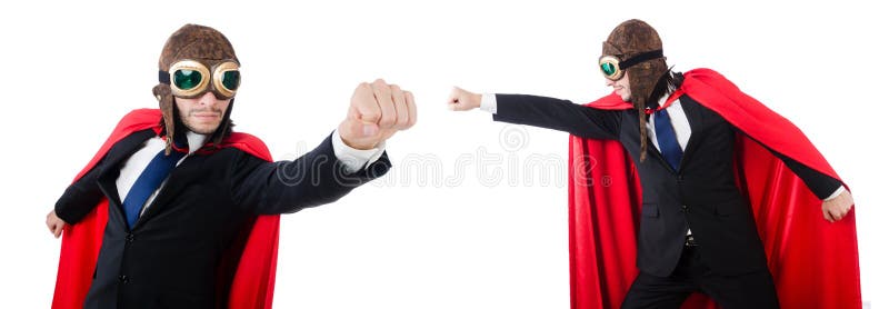 The Man Wearing Red Clothing in Funny Concept Stock Photo - Image of ...