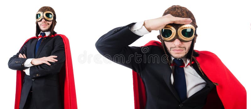 The Man Wearing Red Clothing in Funny Concept Stock Image - Image of ...