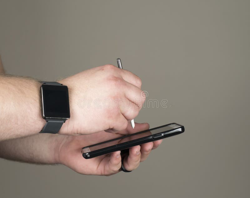 Smart man Smart Stylus stock photo. Image of resistant - 144874056