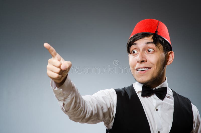 Man in Traditional Turkish Hat Stock Image - Image of middle, muslim ...