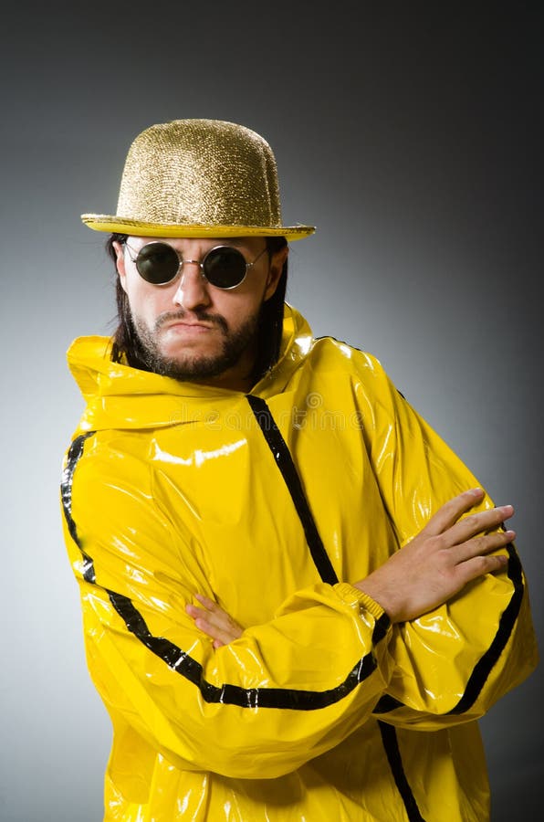 Man wearing yellow suit stock photo. Image of rapper - 58139030