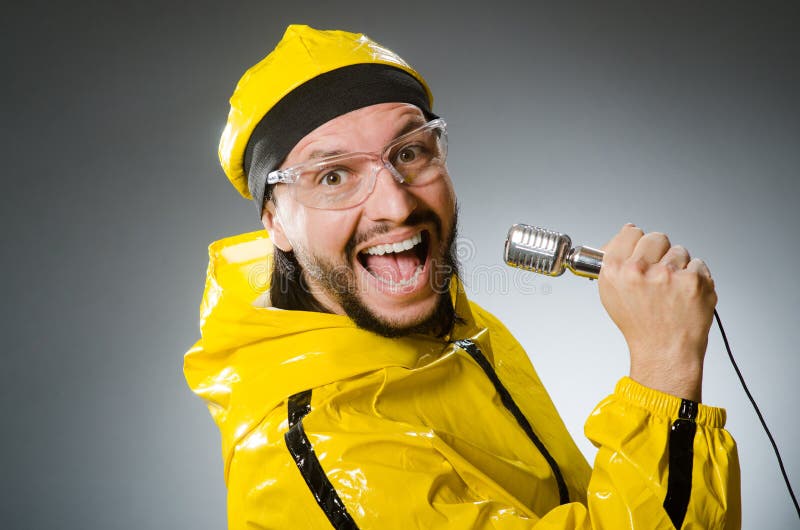 Man wearing yellow suit stock photo. Image of party, nerd - 58138560