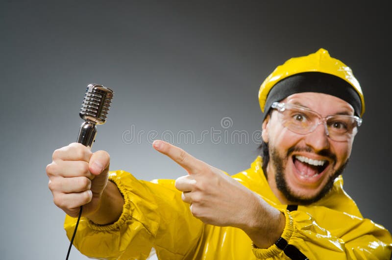 Man wearing yellow suit stock image. Image of rapper - 58138567