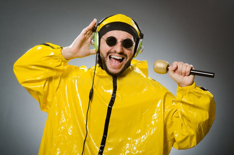 Man wearing yellow suit stock image. Image of band, singer - 58139033