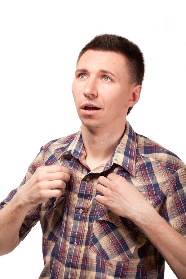 Man with Weary from the Heat Stock Image - Image of copyspace ...