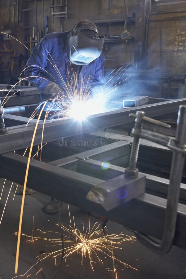 Man welding stock photo. Image of industry, laborer, manual - 12022272