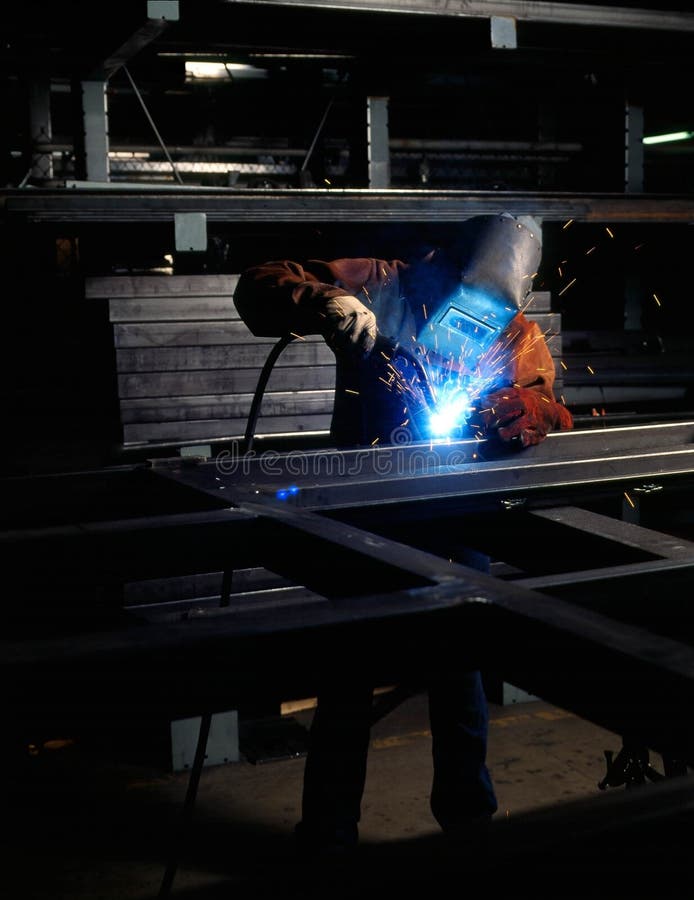 Man welding stock image. Image of trained, craftsman - 21384183