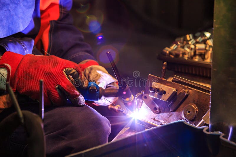 Man welding stock photo. Image of metalwork, construction - 67655712