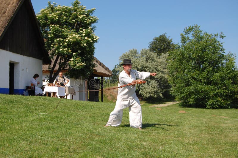 Man with whip stock image. Image of enforcement, domination - 12622955
