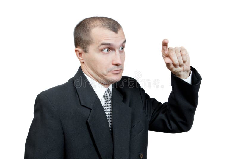 The Man On A White Background Stock Image - Image of human, people ...